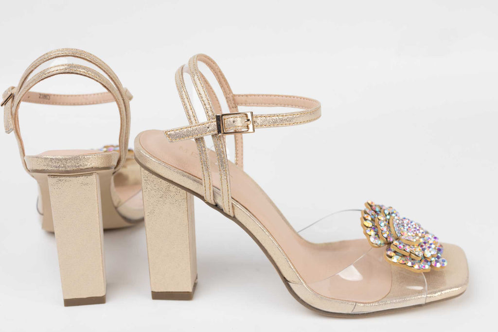 Sandale dama material premium MENBUR 863 Auriu – Pantoful Galben
